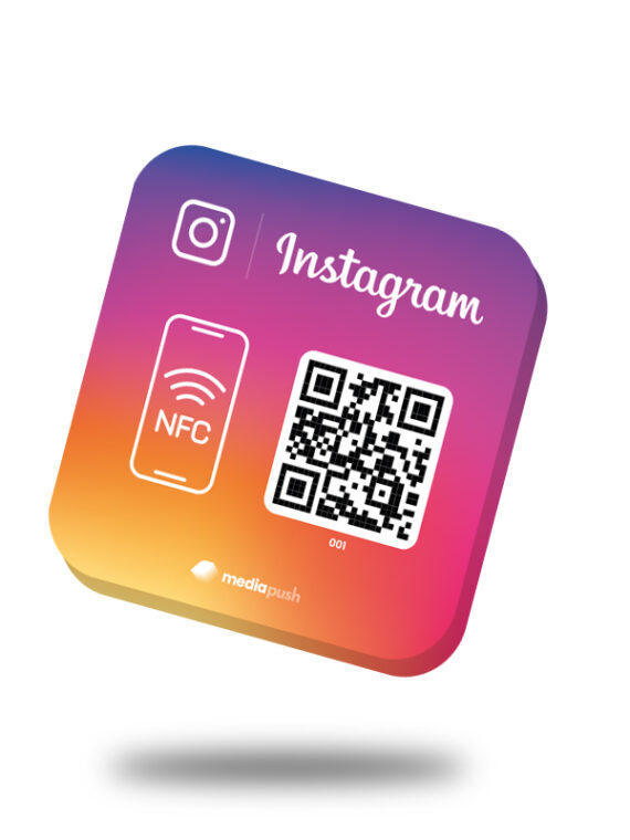 Plaque NFC Instagram - Media Push