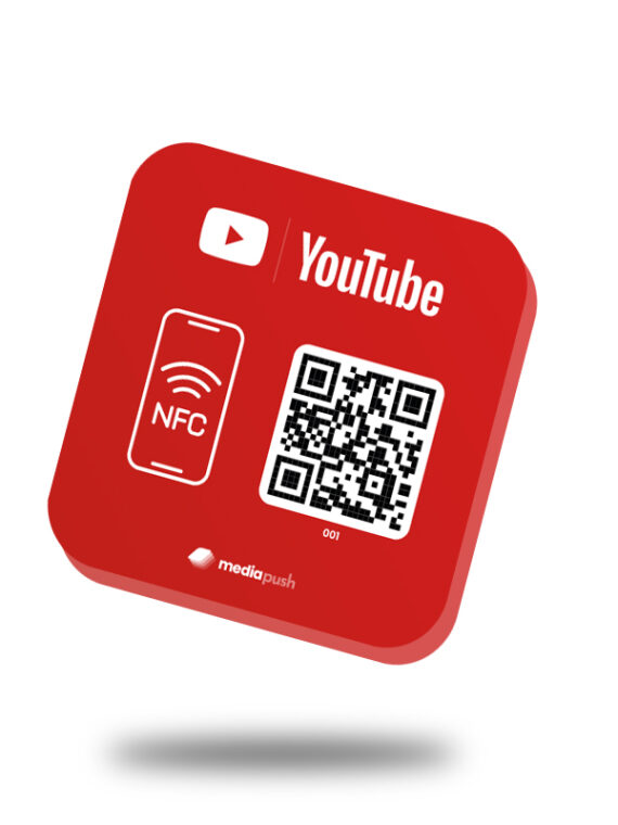 Plaque NFC Youtube - Media Push