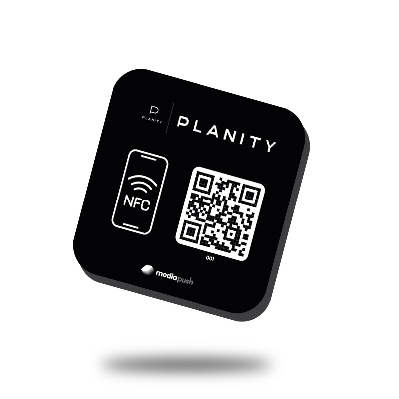 Plaque NFC Planity - Media Push